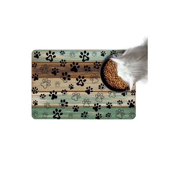 Animal Paw Print Doormat Non Slip Diatomaceous Earth Door Mat Absorbent ...