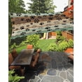 Animal Paw Print Sun Shade Sail 14'X18' Dog Claws Pattern Brown Green ...