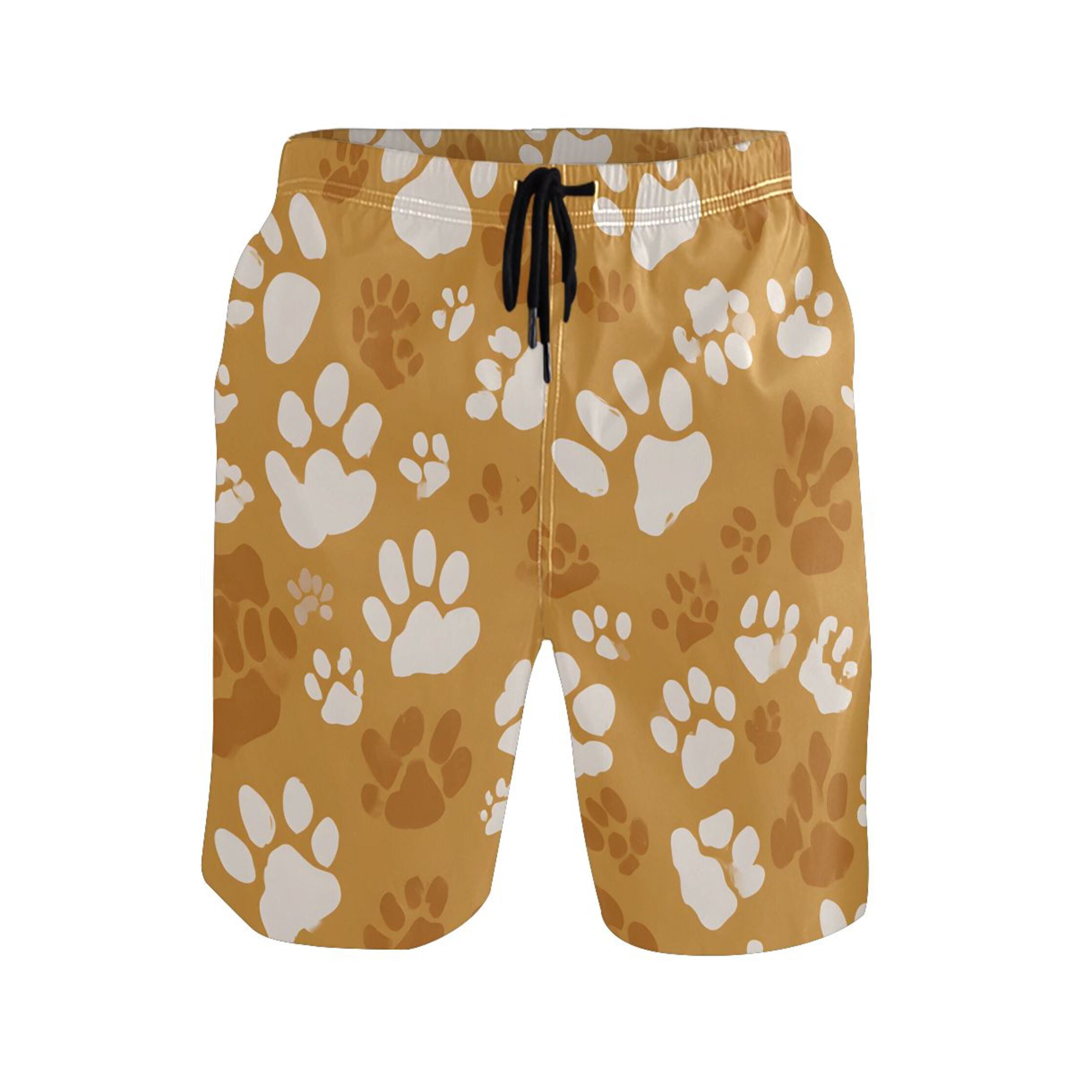Animal Paw Prints Mens Swim Trunks Quick Dry Board Shorts Breathable ...