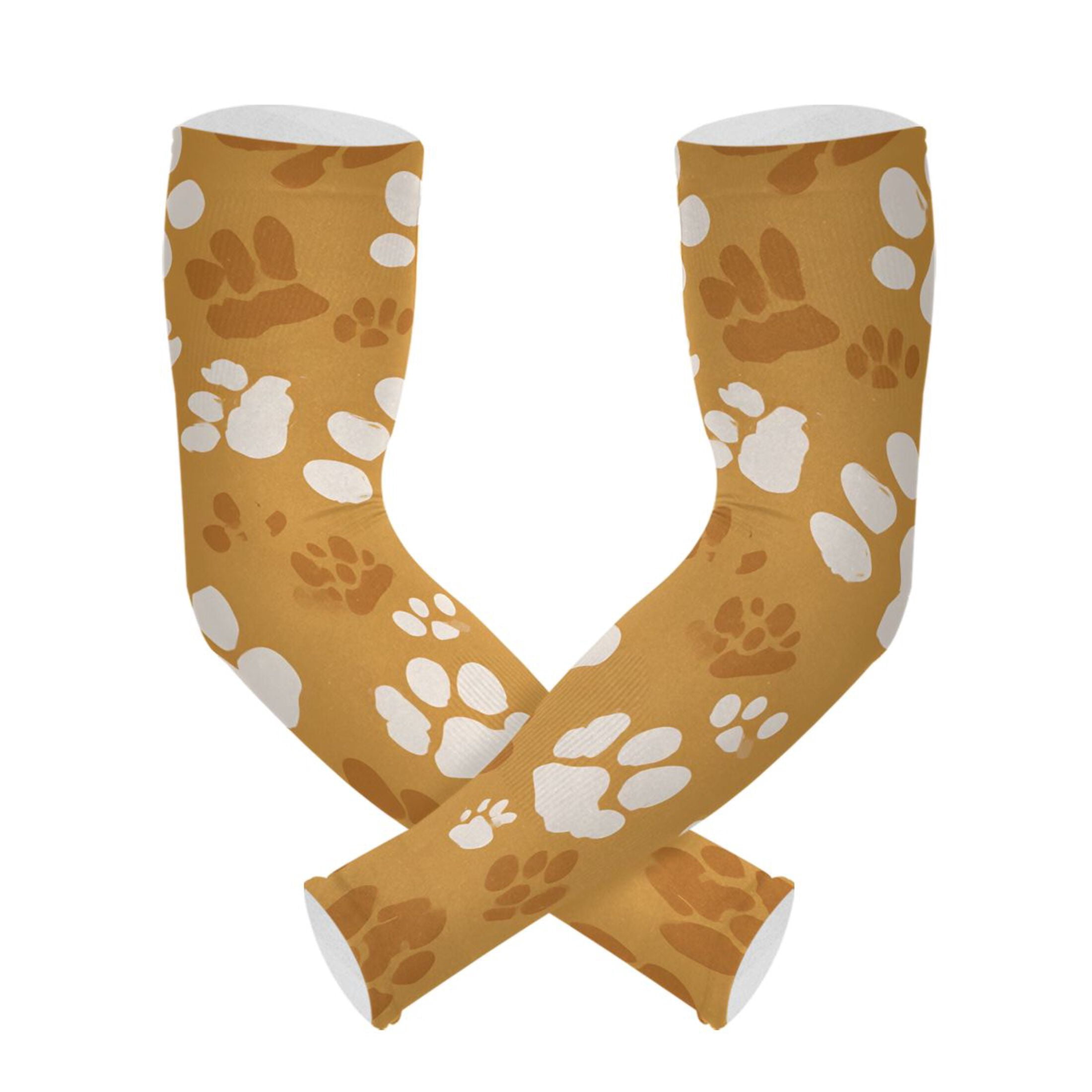 Animal Paw Prints UV Protection Cooling Arm Sleeves, Compression Sun ...