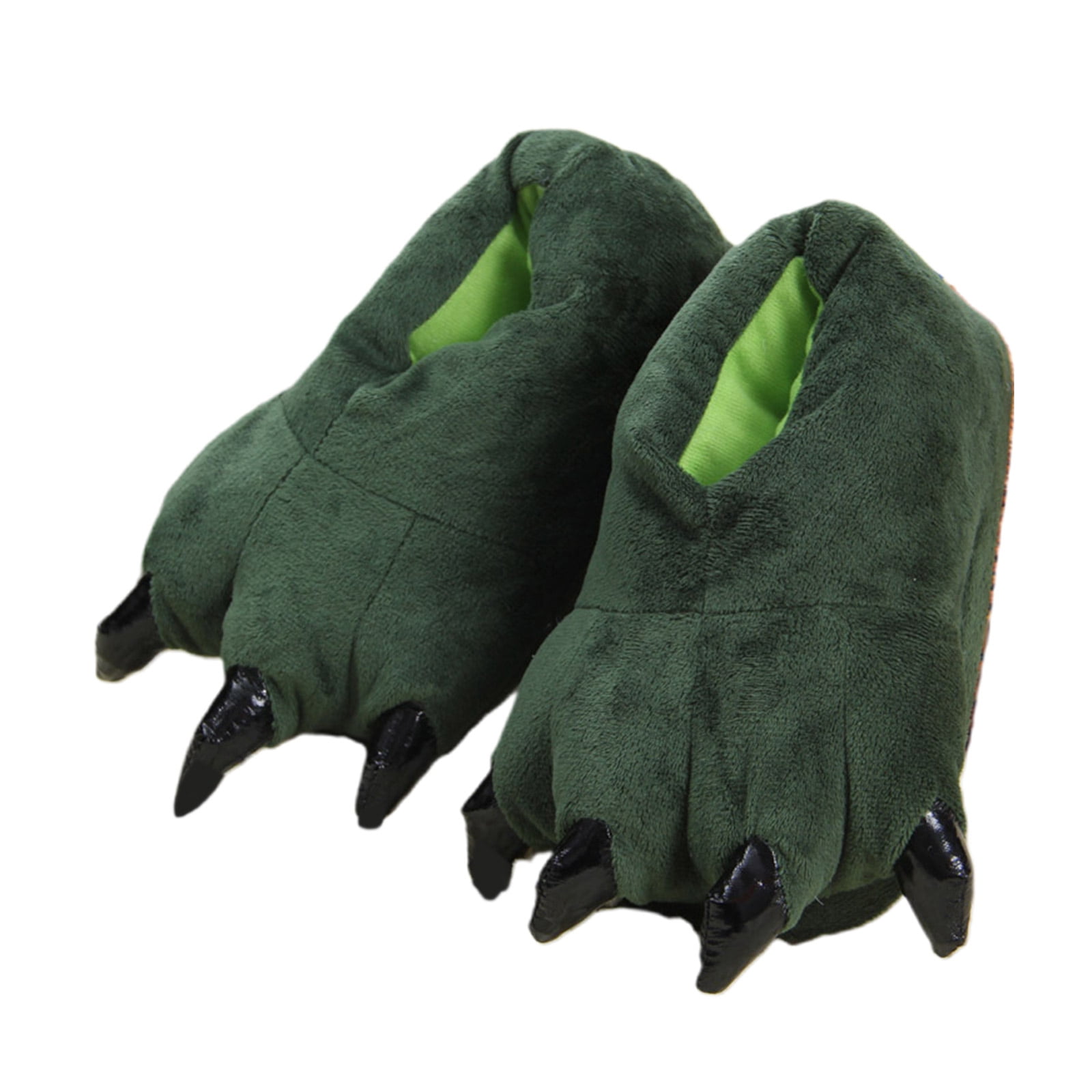 Animal Paw Shoes Unisex Furry Claw Slipper Cartoon Soft for Home Indoor ...