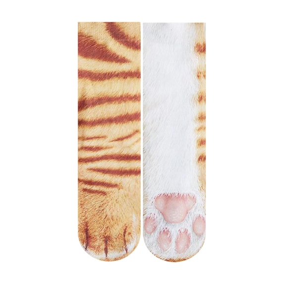 Animal Paw Socks White Elephant Gifts for Adults Kids 3D Print Animal ...