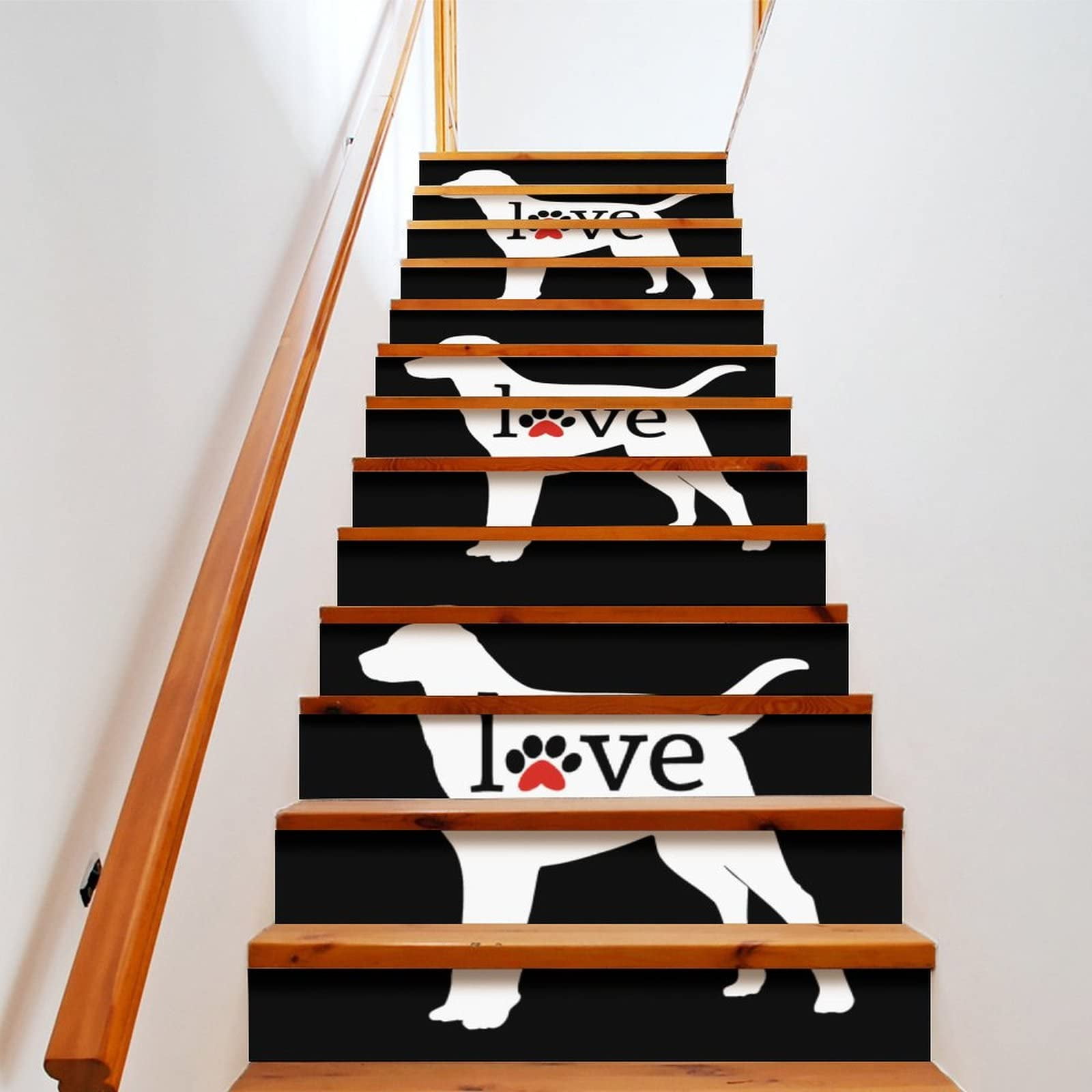 Animal Paw Stair Stickers Cartoon Cat's Claw Print Stair Riser Decal ...