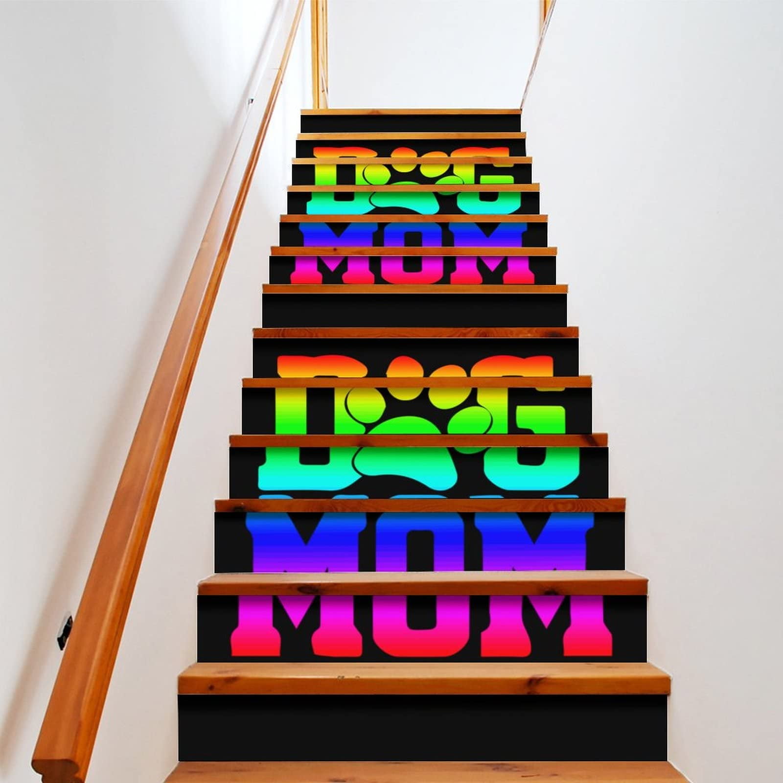 Animal Paw Stair Stickers Cartoon Cat's Claw Print Stair Riser Decal ...