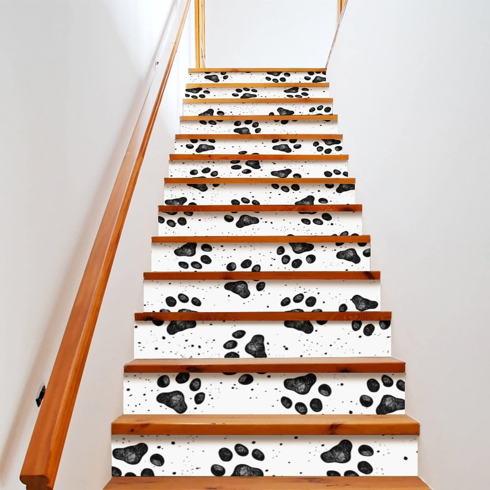 Animal Paw Stair Stickers Cartoon Cat's Claw Print Stair Riser Decal ...