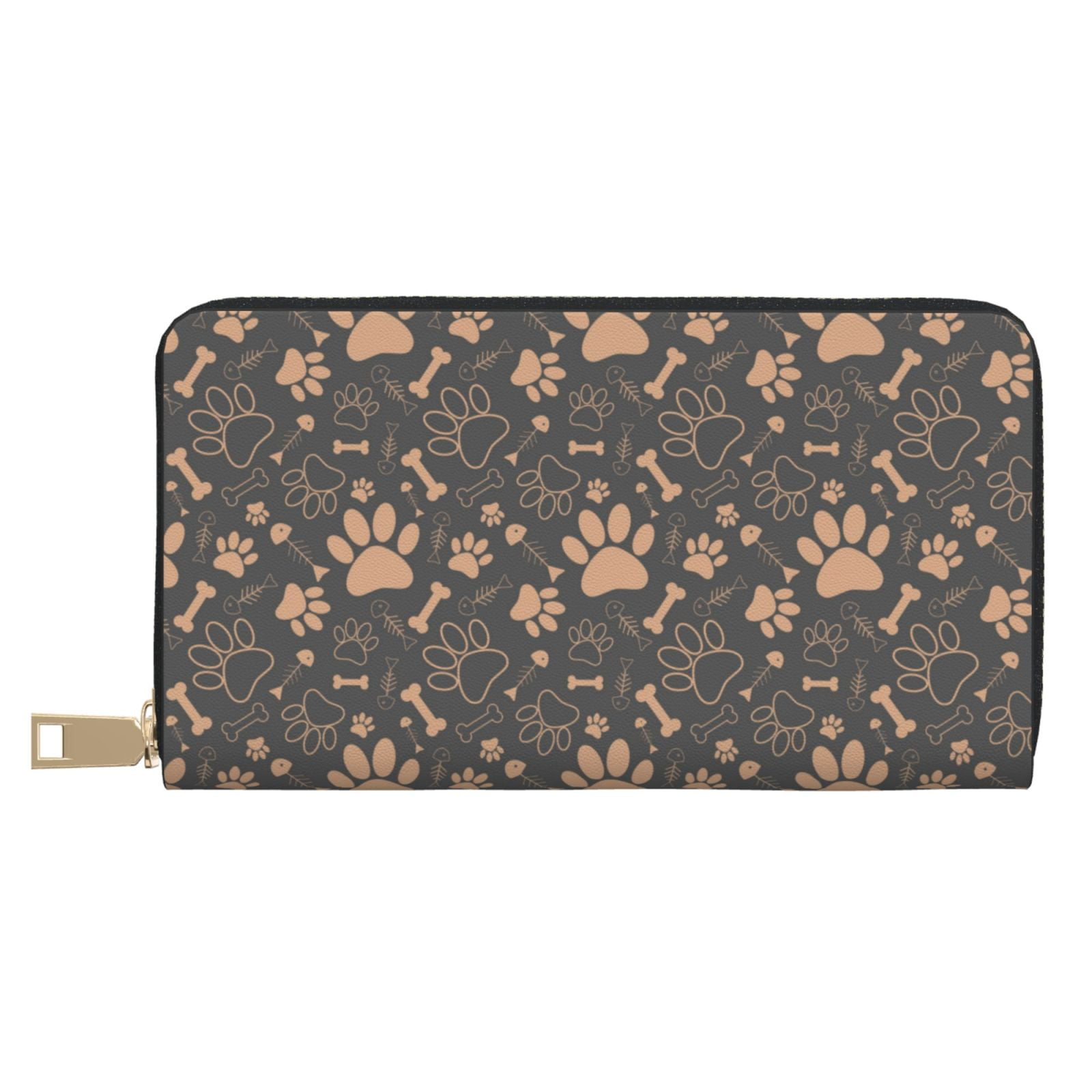 Animal Paw Wallet Women, Leather Bifold Multi Card Wallet, Women's ...