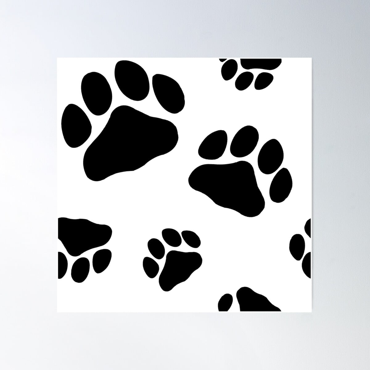 Animal Paws Poster Wall Art, Modern Wall Decor For Living Room Bedroom ...