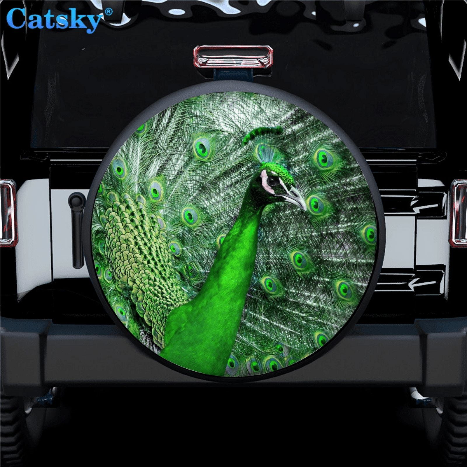 Animal Peacocks Printed Spare Tire Cover Waterproof Tire Wheel ...