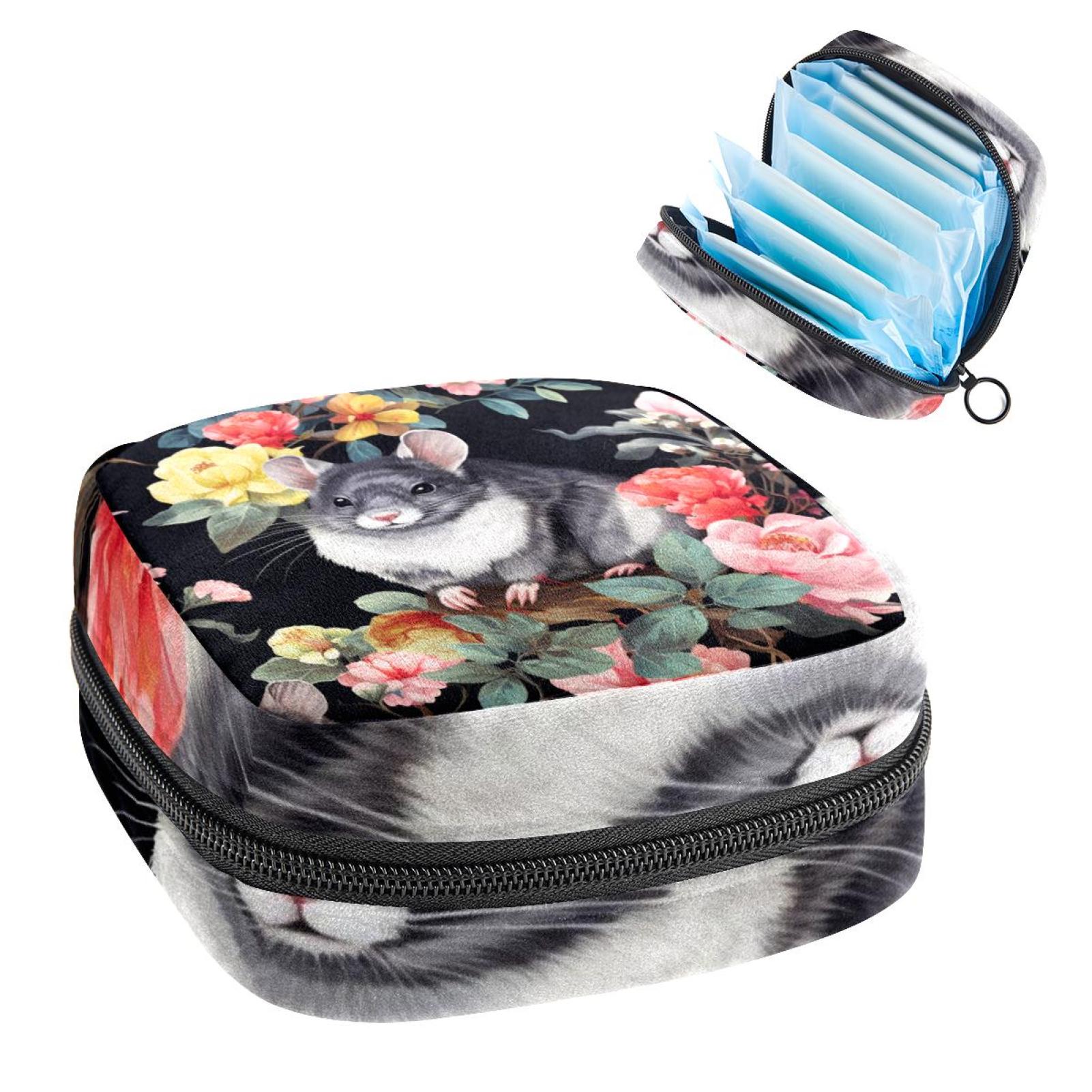 Animal Period Pouch: Stylish Sanitary Napkin Bag, Travel Pouch Necklace ...
