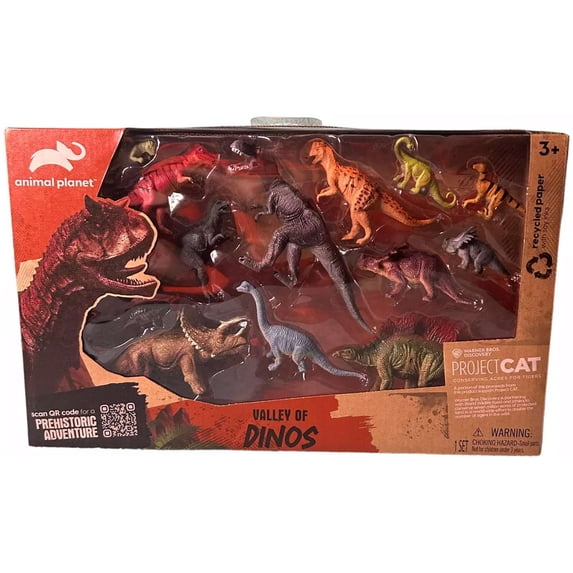 Animal Planet Vally of the Dinos Playset (14 Dinos) - Walmart.com