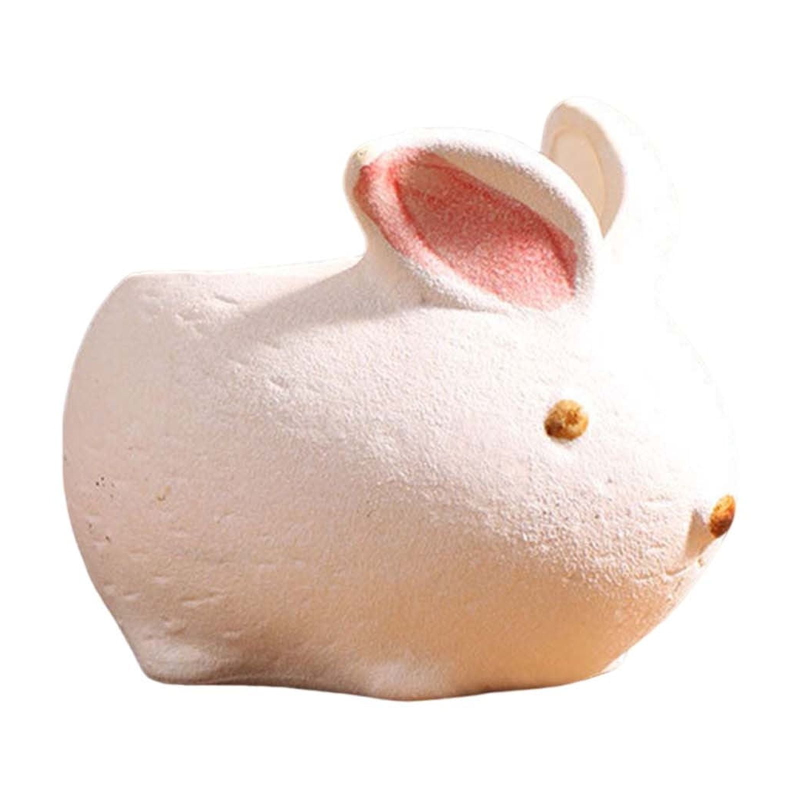 Animal Planter, Cartoon Rabbit Shaped Ceramic Pots Small Flower Pot ...