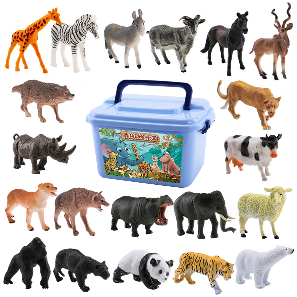 Animal Plastic Toys Models Kids Animals Toy Animal Miniatures Lifelike ...