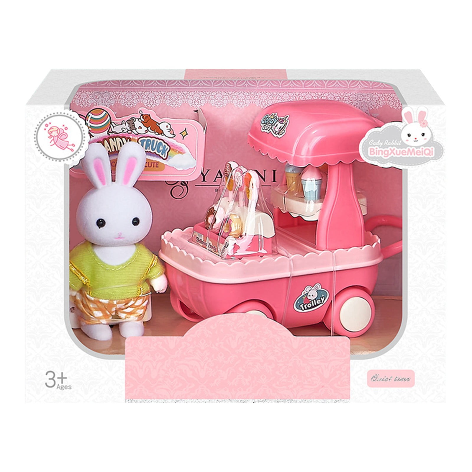 Animal Plush Cute Plushies Dress Girl Cute Simulation Scene Toy Playing ...