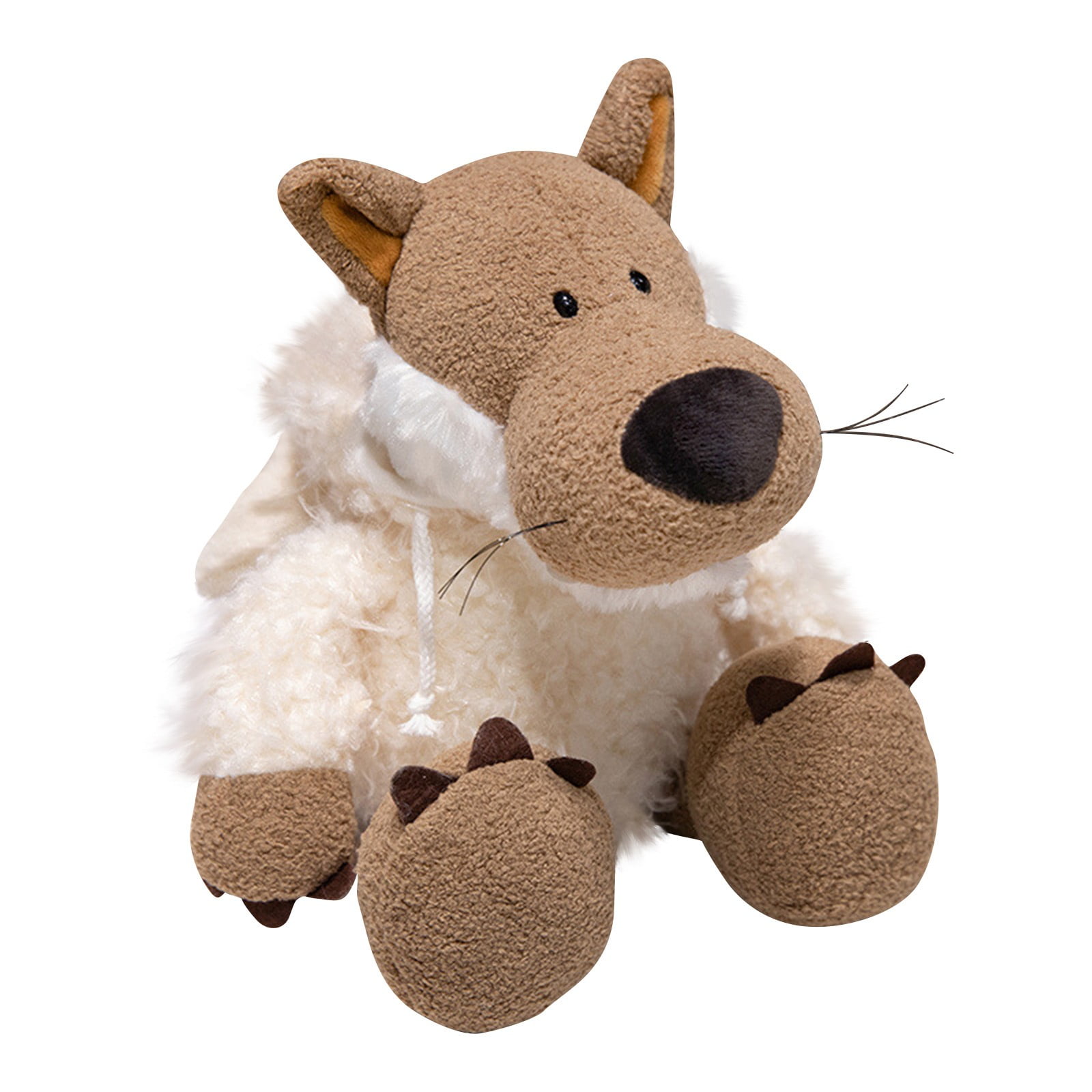 Animal Plush Stuffed Animals Wolf Dolls In Wool, Wolf Plush Toys ...