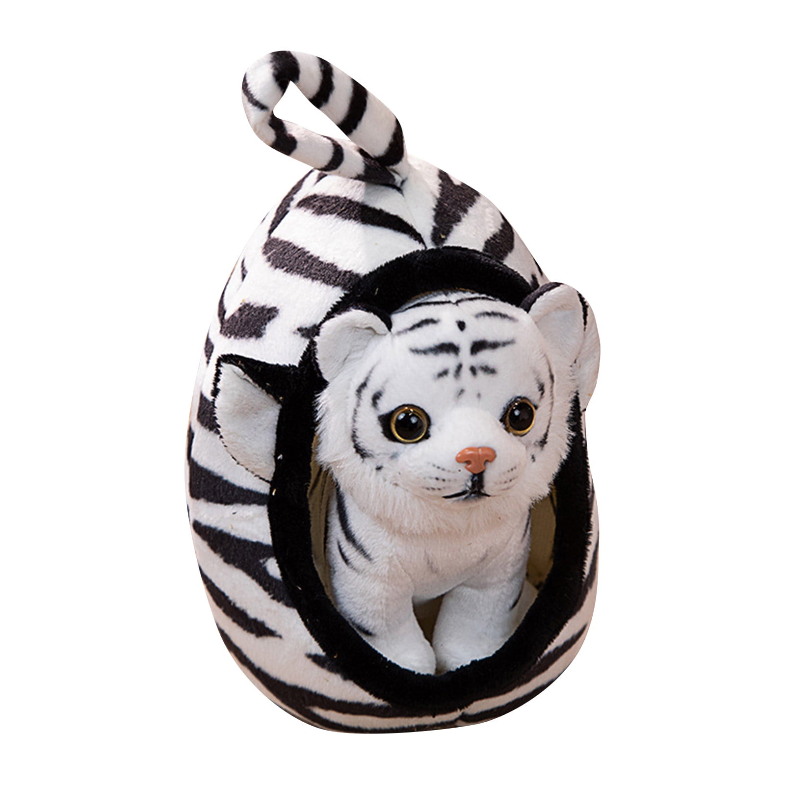 Animal Plush Toy Stuffed Doll with Bed, Cartoon Style Gift for Children ...
