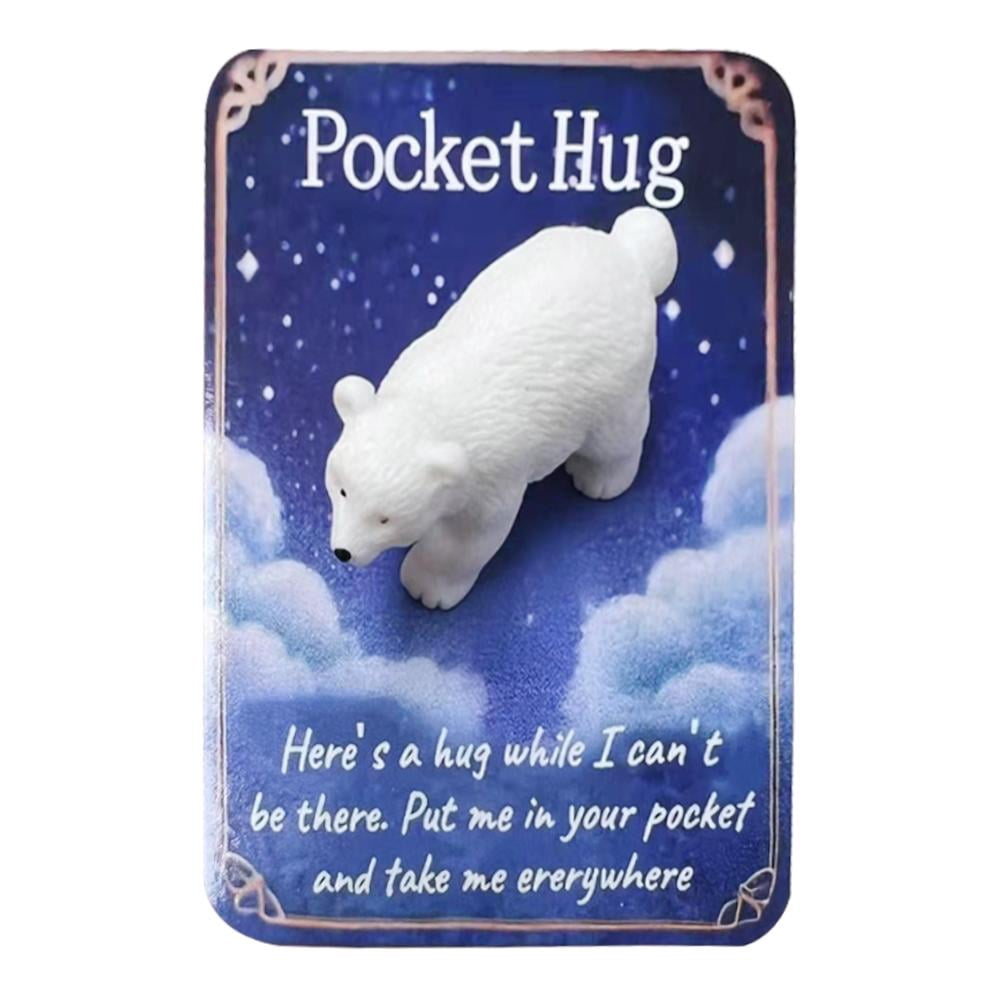 Animal Pocket Hug Gifts,Mini Resin Animal Hug Token,Cute Pocket Hug ...