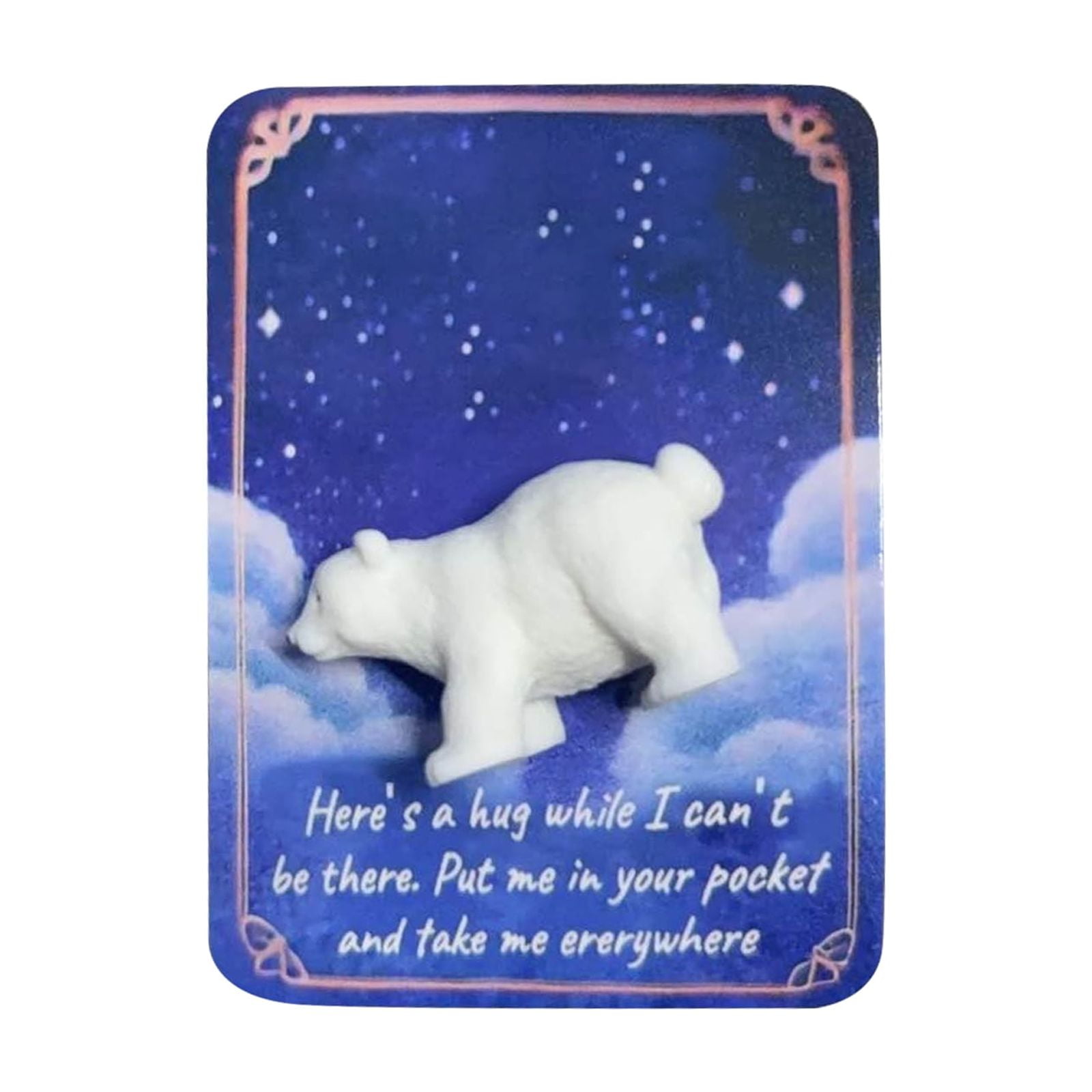 Animal Pocket Hug Token Set with Card, Inspirational Keepsake Gift for ...