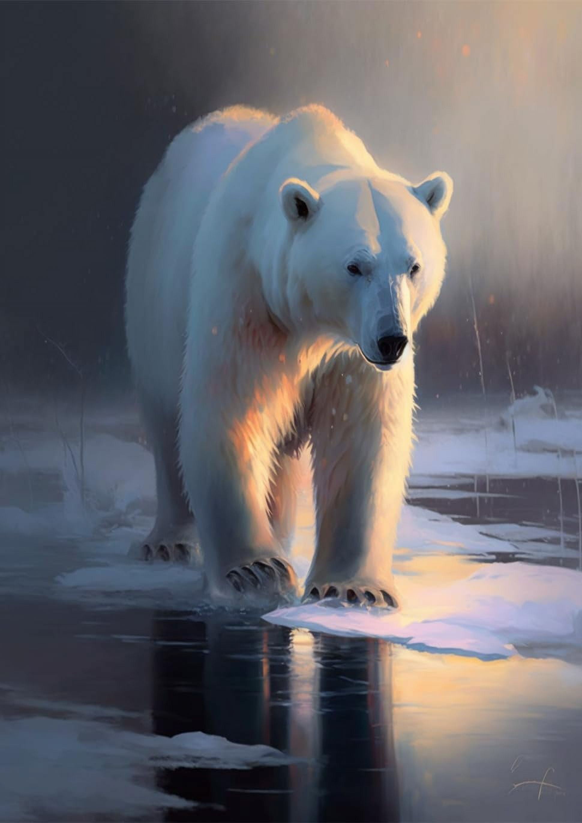 Animal Polar Bear Funny Jigsaw Perfect for Brain Puzzle Lovers Vibrant ...