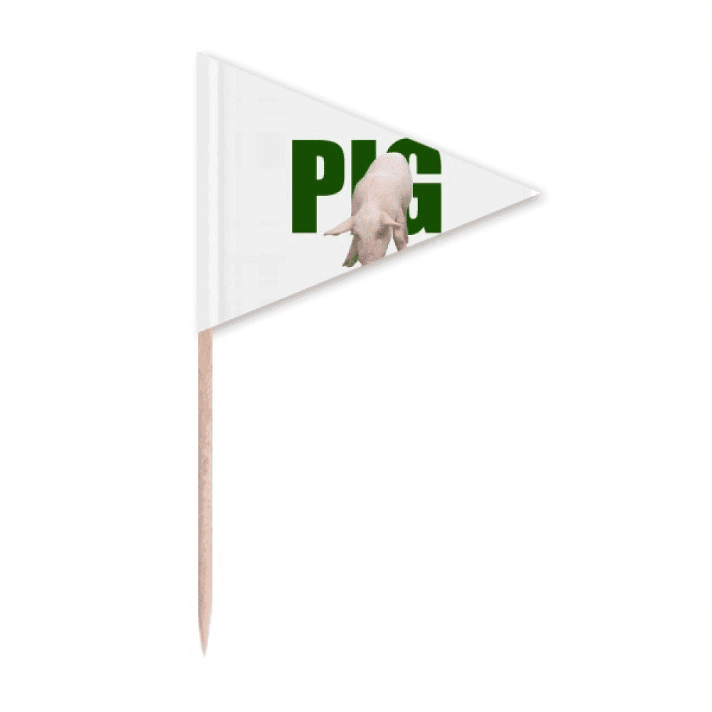 Animal Pork Food Limbs Art Deco Fashion Toothpick Triangle Cupcake ...