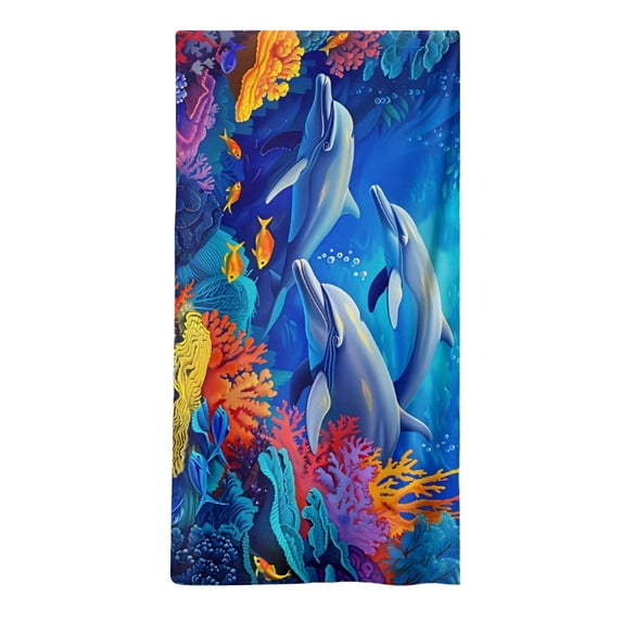 Animal Print Beach Towel – Quick Dry & Sand Free, Oversized Lightweight ...