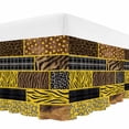 Animal Print Bed Skirt California King Size 16 Inch Drop, Art Rustic ...