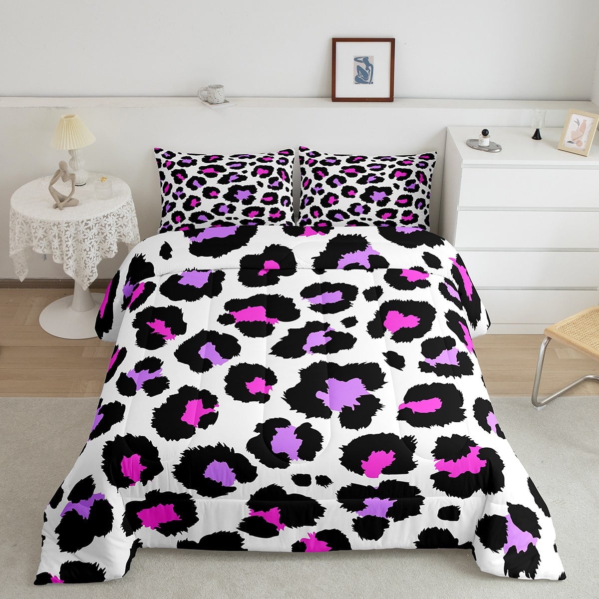 Animal Print Bedding Set King Leopard Print Comforter Set African ...