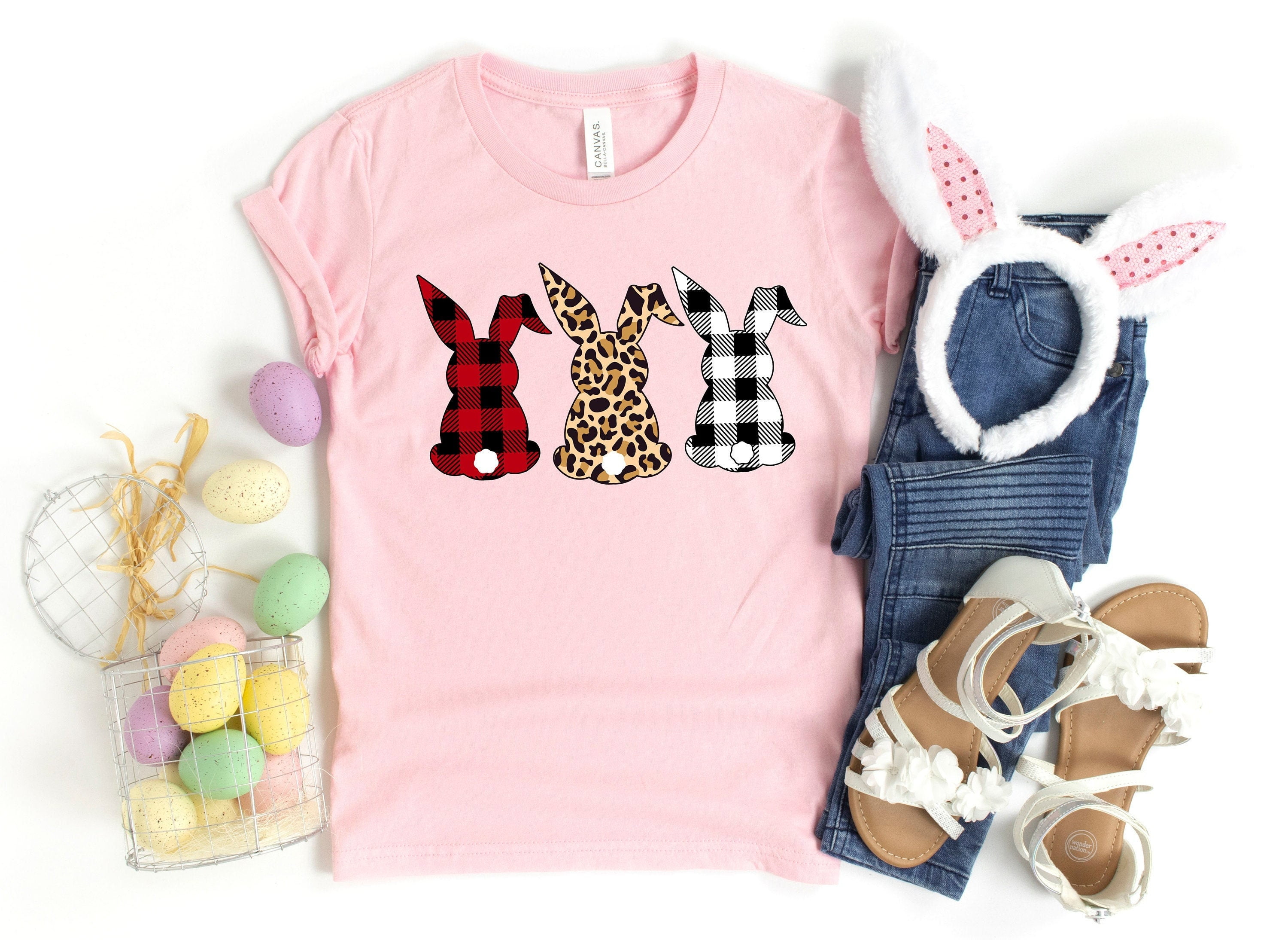 Animal Print Bunnies, Easter Bunnies Tee, Leopard Bunny Shirt, Matching ...