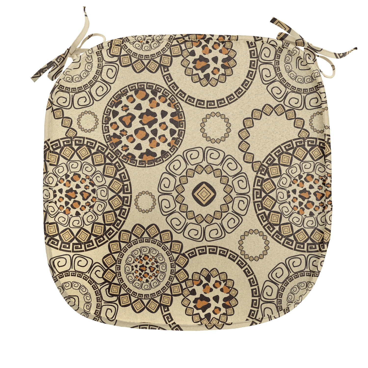 Animal Print Chair Seating Cushion, Safari Pattern Cheetah Skin Print ...