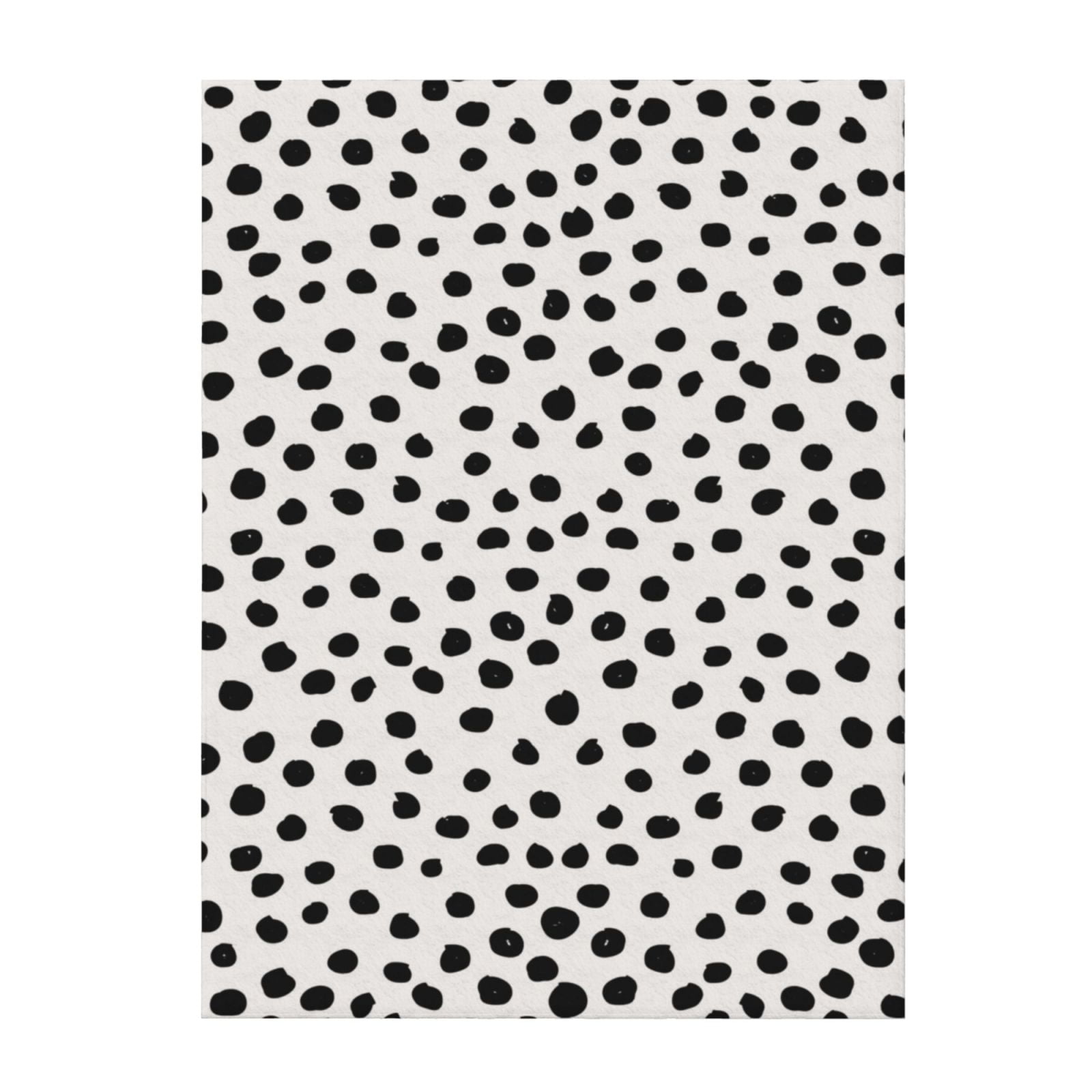 Animal Print Dots Black And White Dalmatian Warm Blanket Throw | Super ...