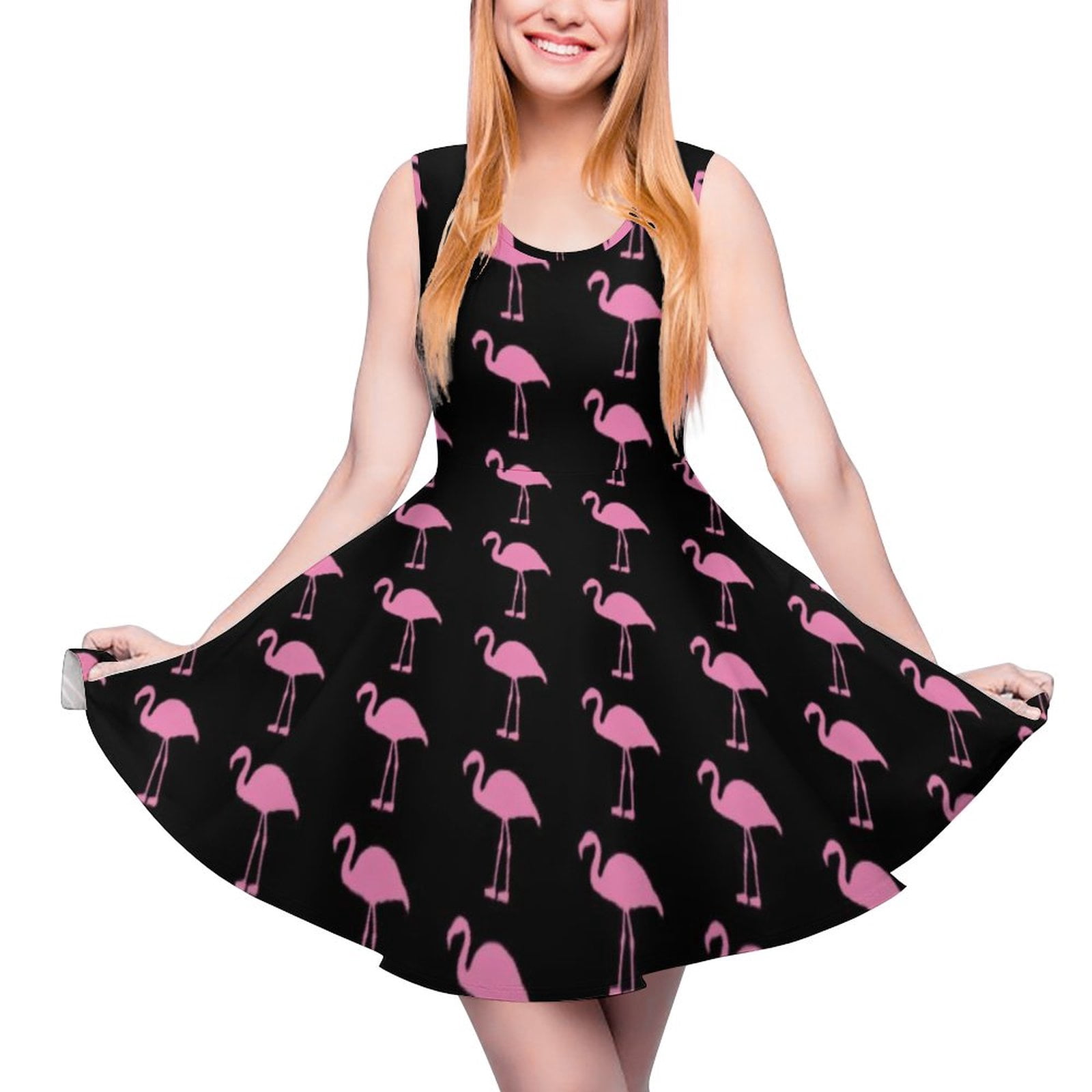 Animal Print Dress Faux Crocodile Texture Cute Dresses High Waist ...