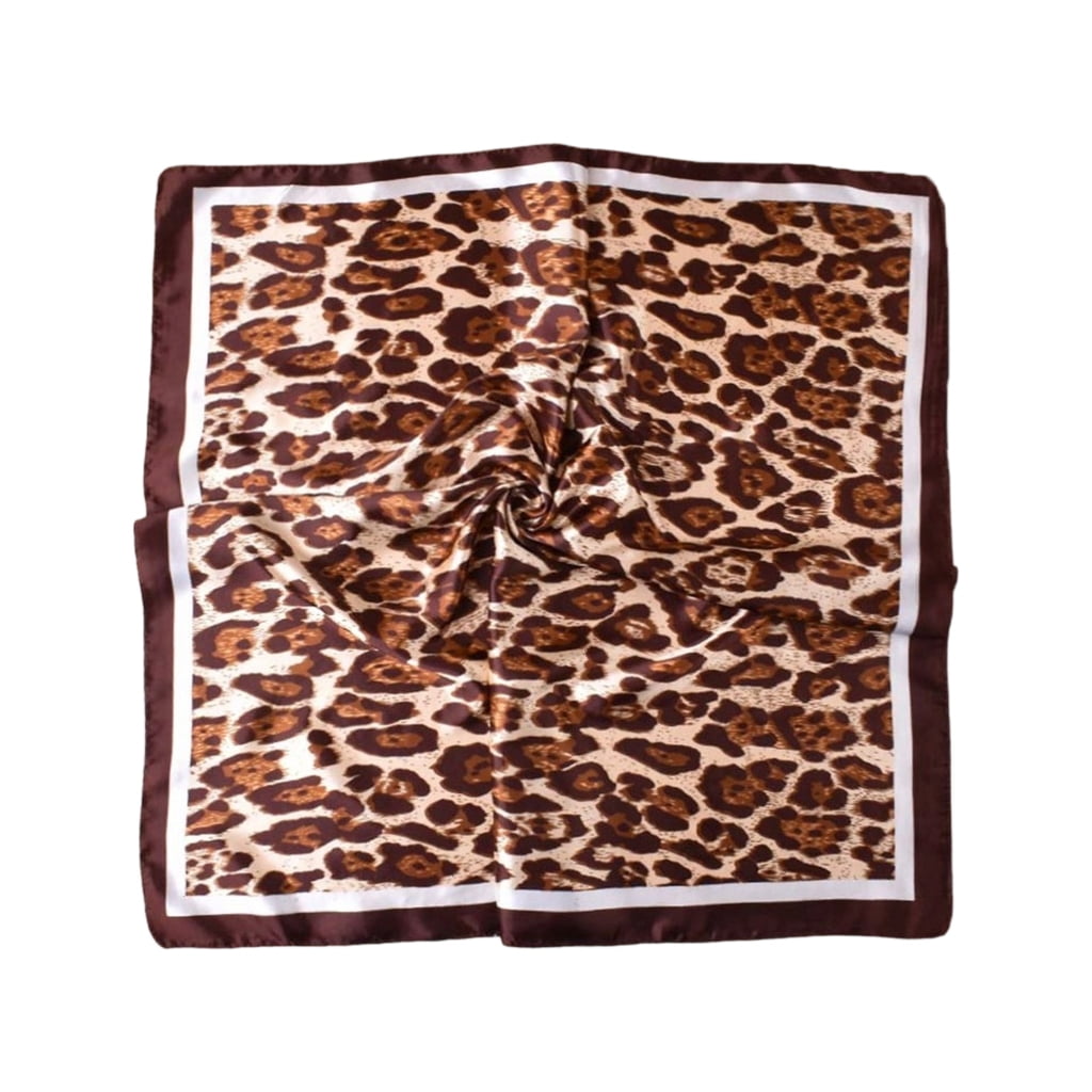 Animal Print Fashion Scarf Breathable Polyester Square Wrap Bandana ...