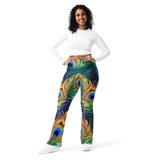 Animal Print Flare Leggings, Flare Leggings with Animal Print, Animal ...