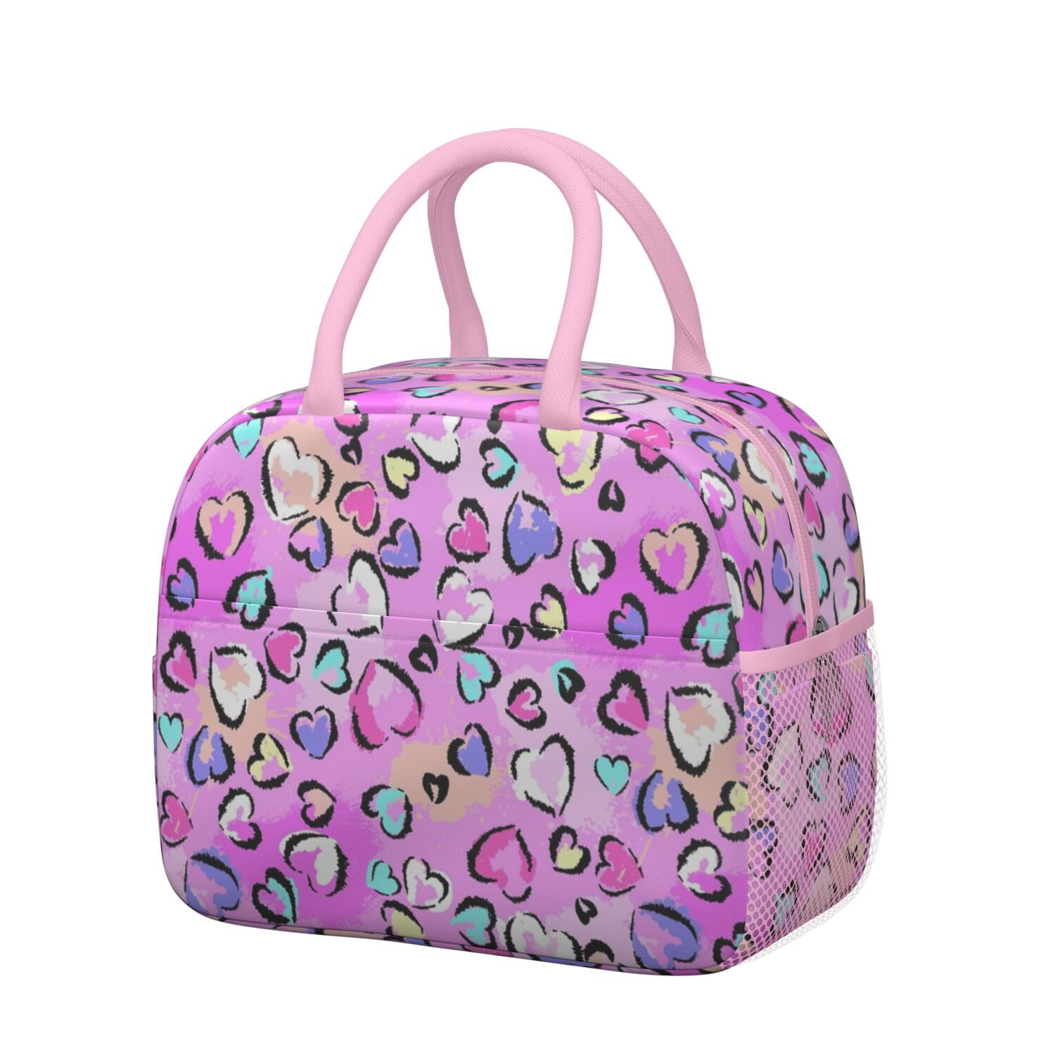 Animal Print Insulated Lunch Bag Reusable Thermal Cooler Tote with ...