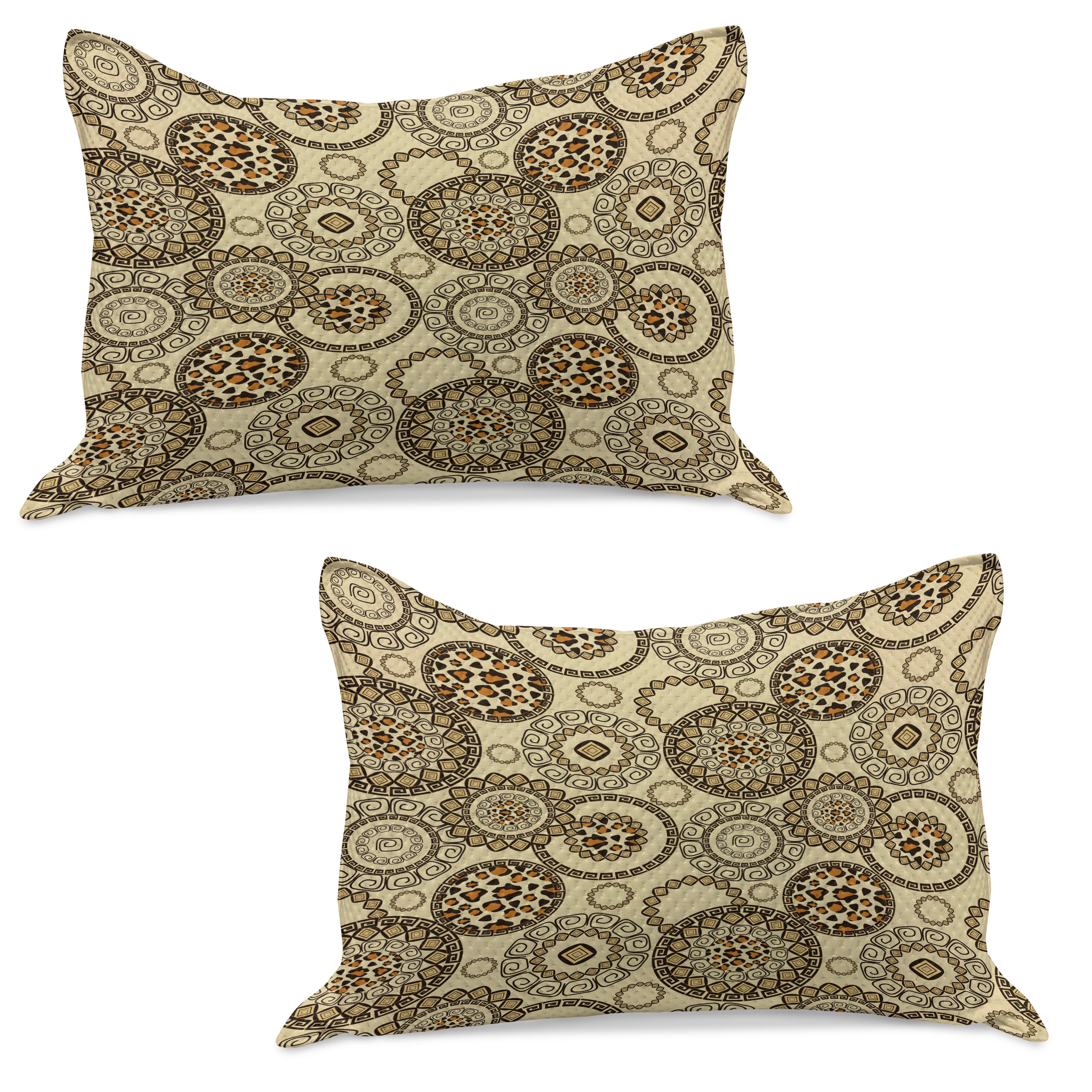 Animal Print Knitted Quilt Pillowcover Set of 2, Savannah Pattern ...