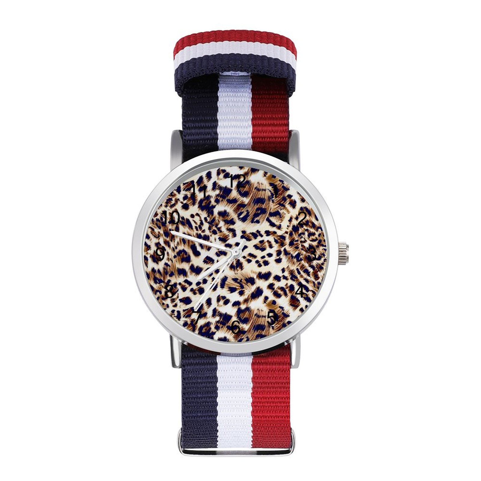 Animal Print, Leopard Texture Casual Wrist Watches for Men Women Simple ...