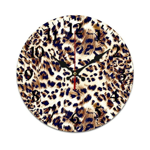 Animal Print, Leopard Texture Wall Clock Modern Design Clocks Wall ...