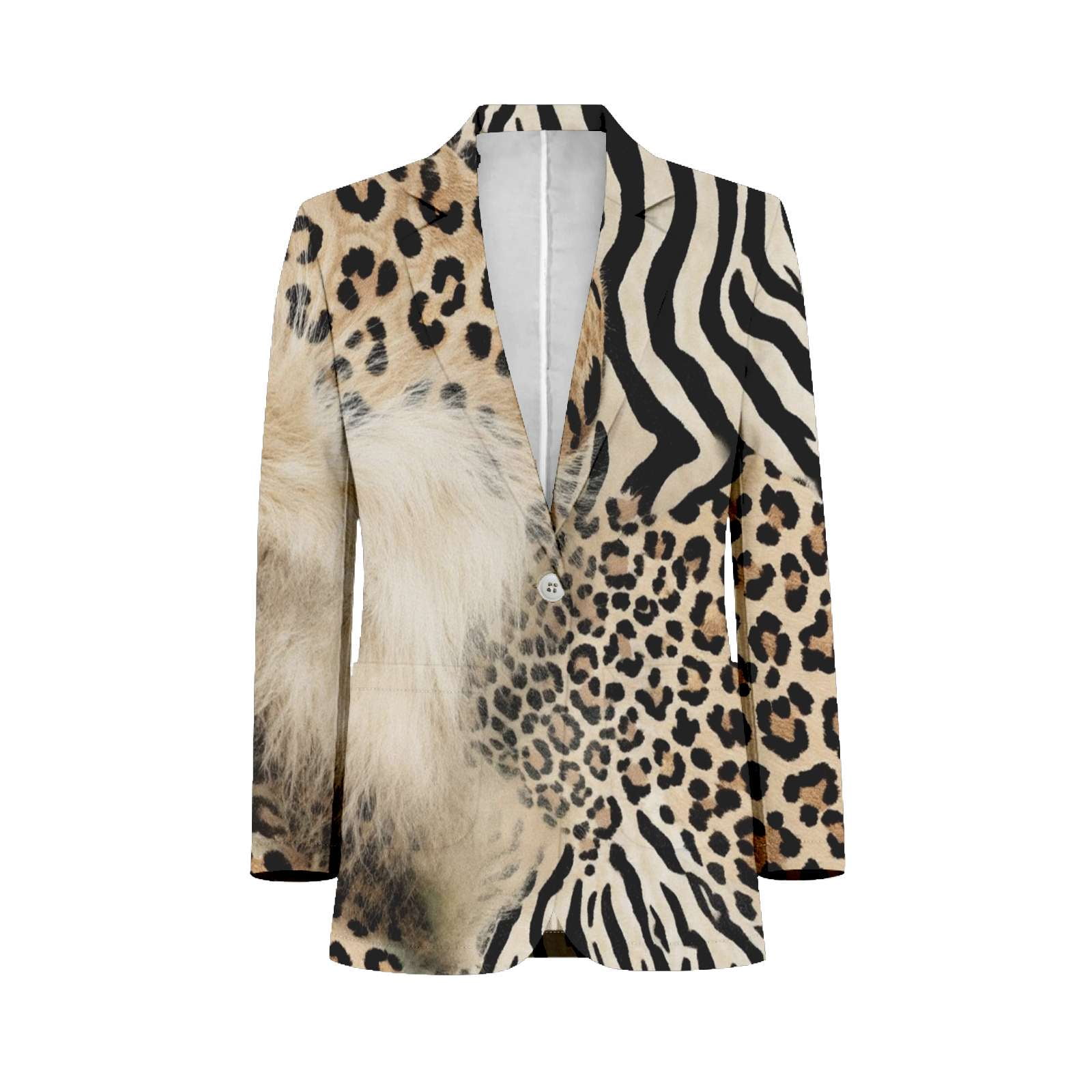 Animal Print Leopard Zebra Mens Suits Shawl Collar Slim Fit Suit Mens ...