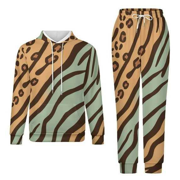 Animal Print Pattern(10) Hoodie And Pants Set Tracksuit Men Women ...