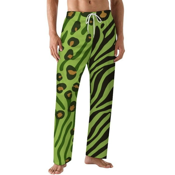 Animal Print Pattern Design(2) Pajama Pants Men's Sleepwear Lounge ...