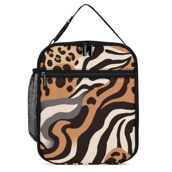 Animal Print Pattern Design Lunch Box Food Bag for Work Office Outdoor ...