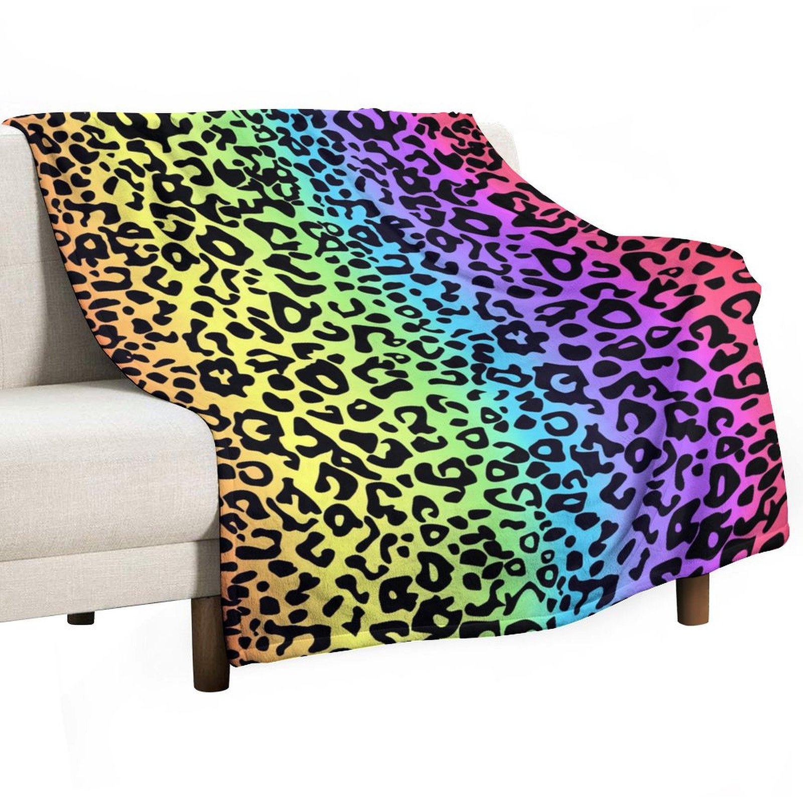Animal Print Patterns Flannel Blanket Lightweight Blanket for Couch ...