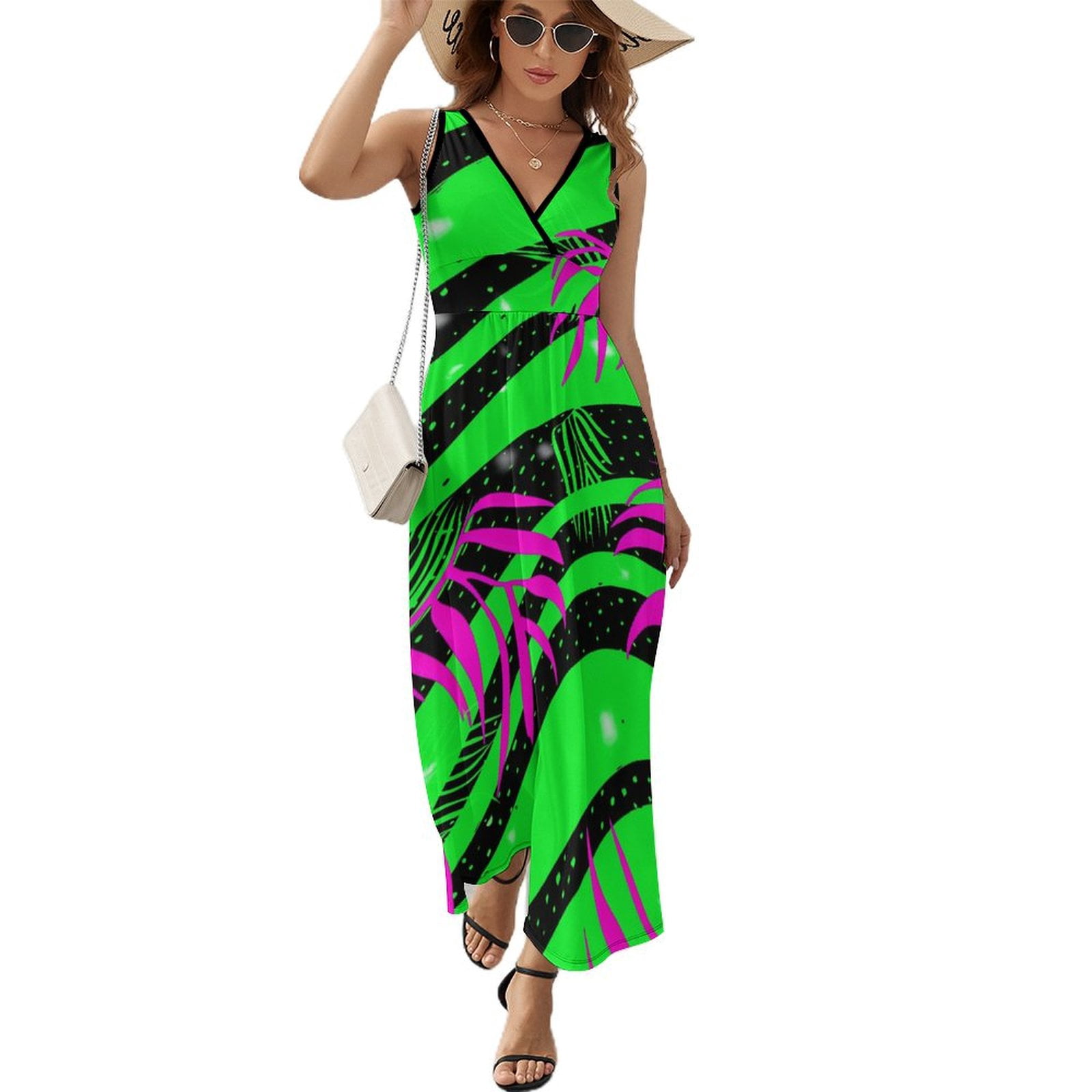 Animal Print Patterns King Size Sleeveless Dress Dresses Summer Women ...
