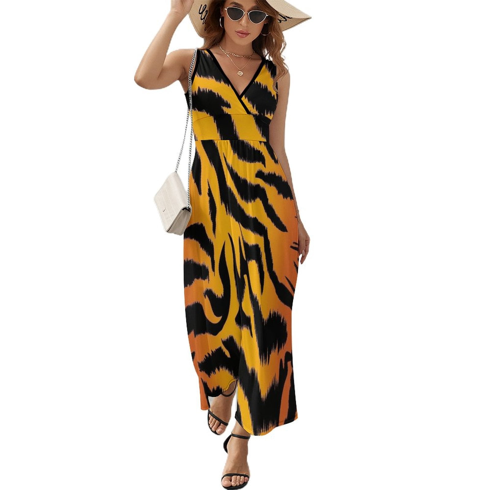 Animal Print Patterns King Size Sleeveless Dress Dresses Summer Women ...