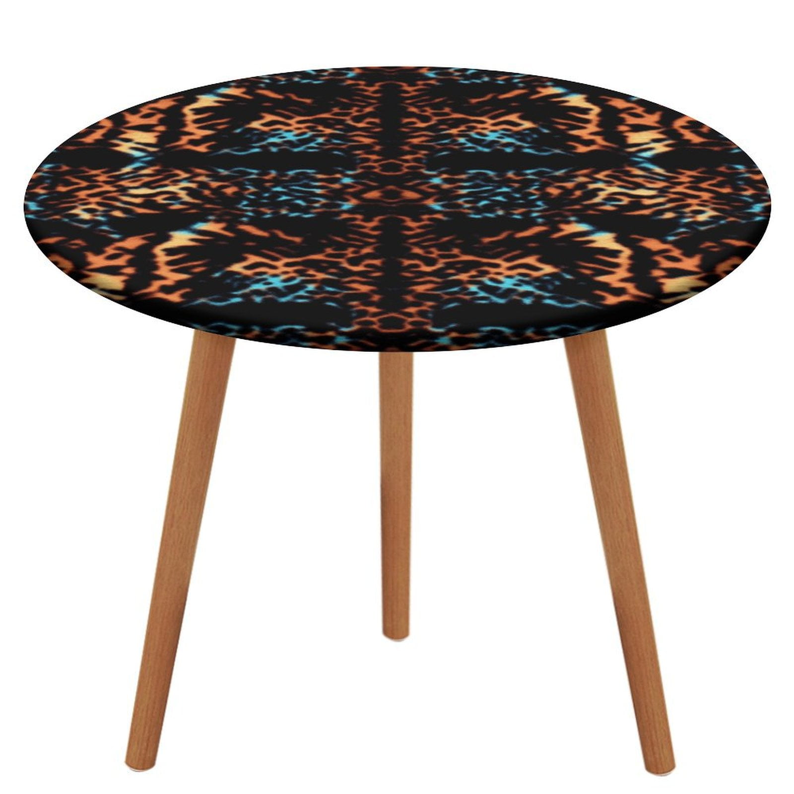 Animal Print Patterns Round Fitted Tablecloth with Elastic Edge Outdoor ...
