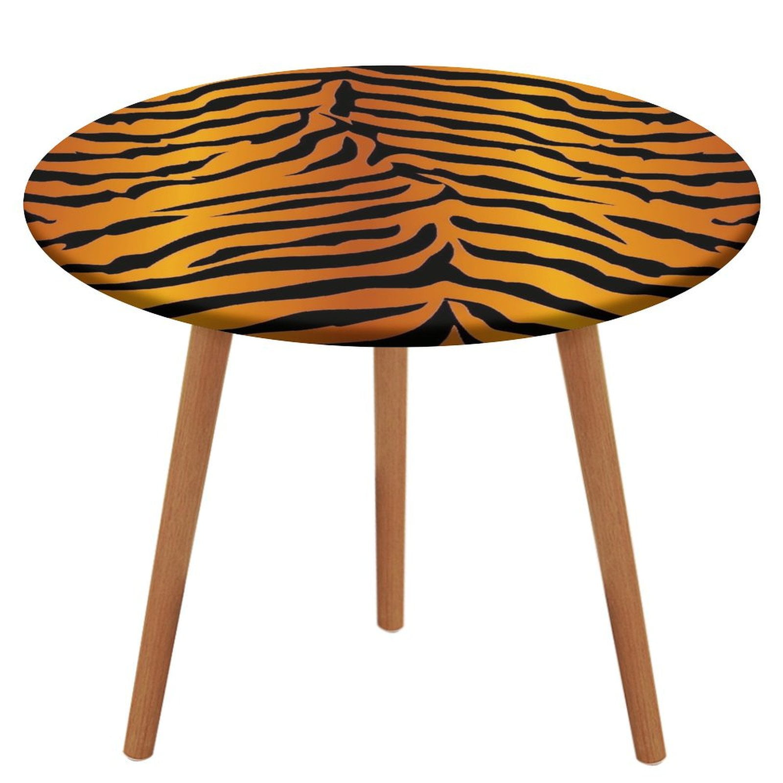 Animal Print Patterns Round Fitted Tablecloth with Elastic Edged ...