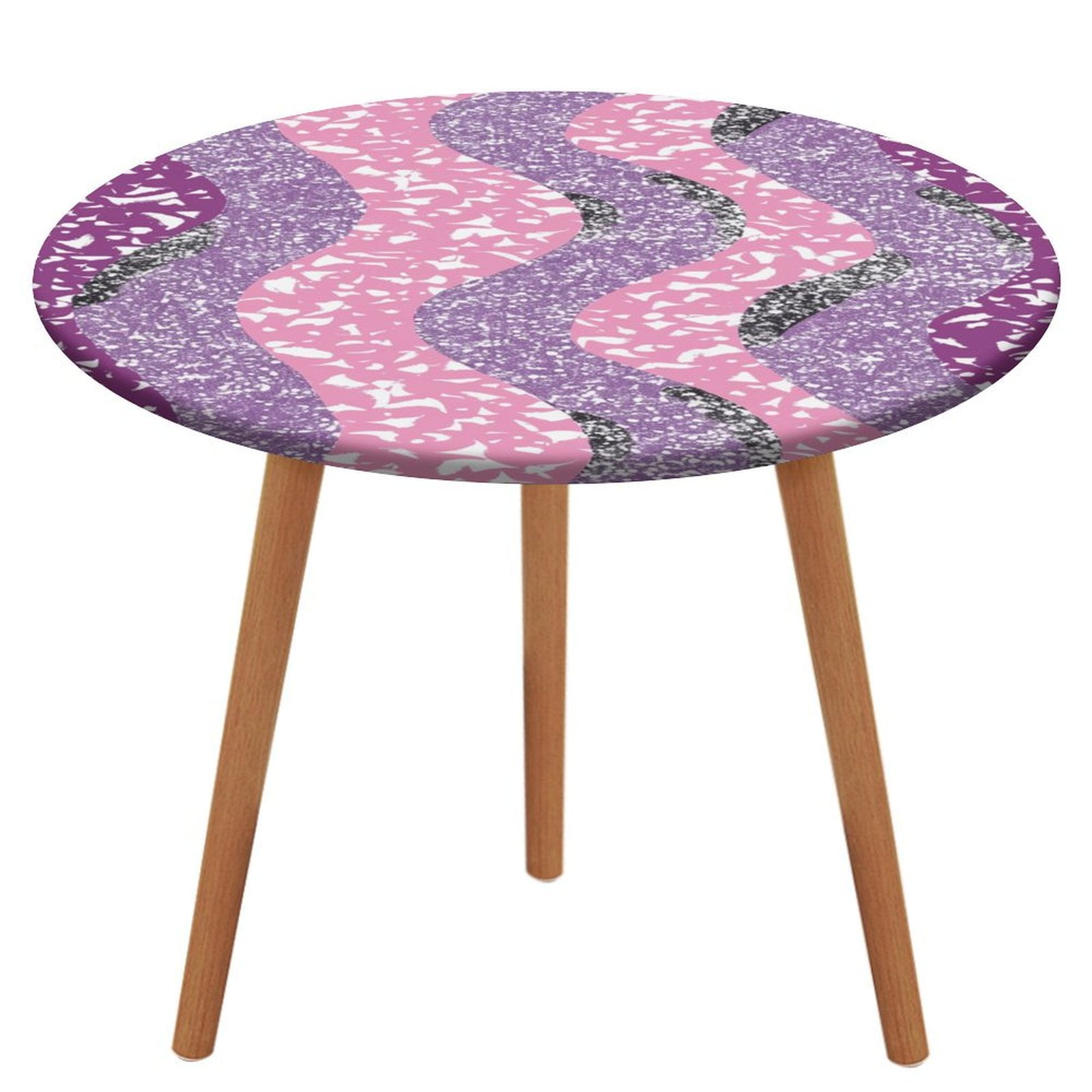 Animal Print Patterns Round Fitted Tablecloth with Elastic Edged ...