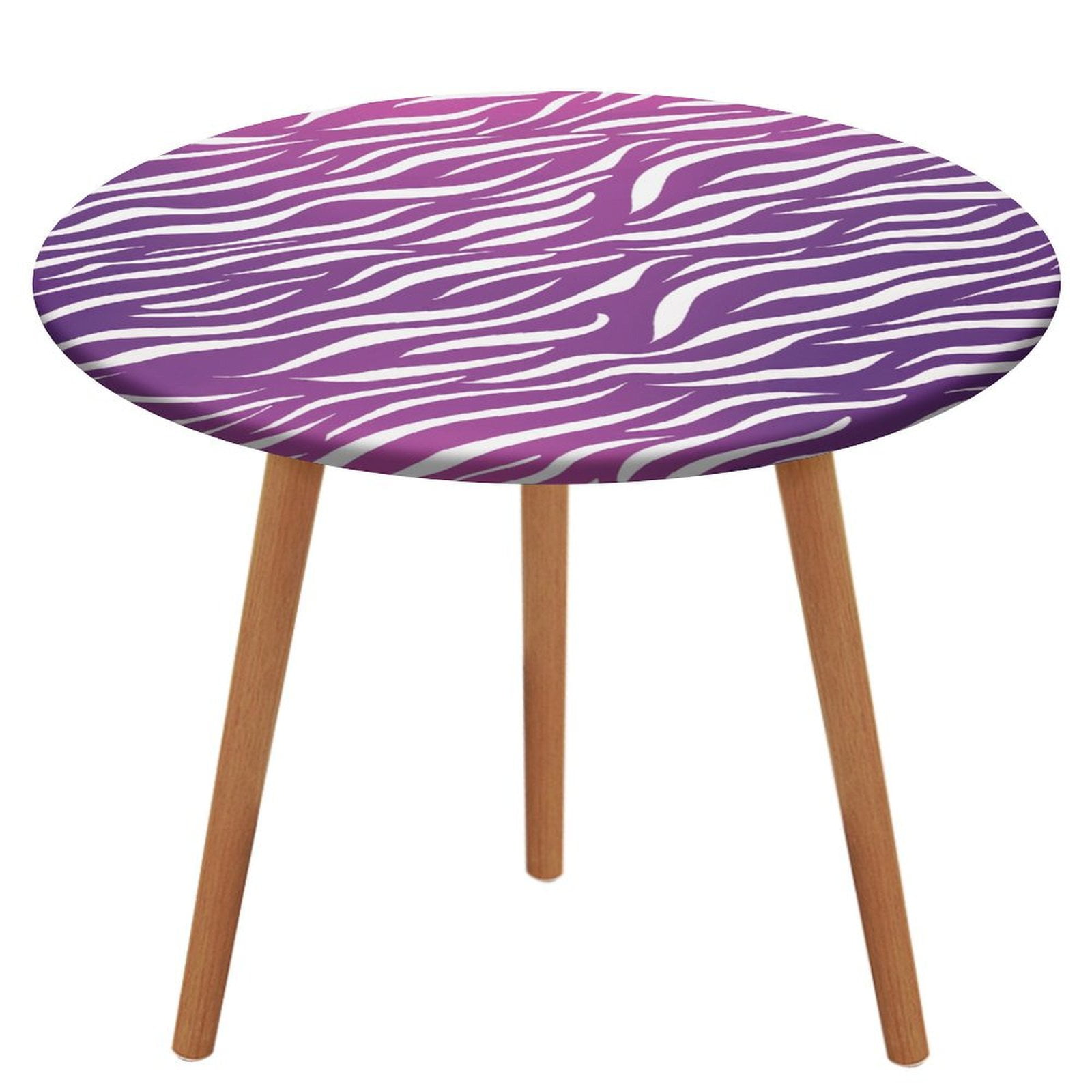 Animal Print Patterns Round Fitted Tablecloth with Flannel Backing ...