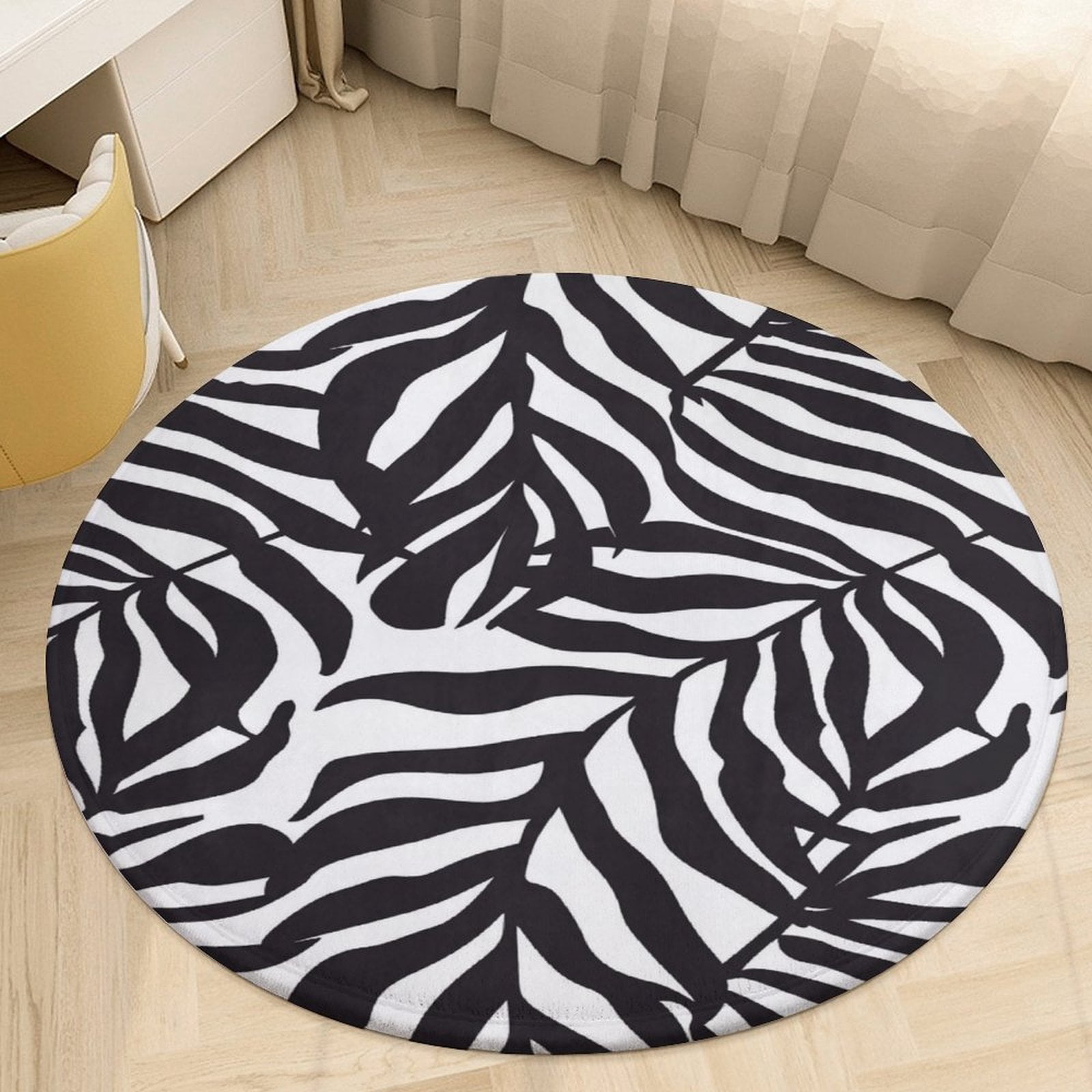 Animal Print Patterns Round Small Area Rug, Print Non Slip Washable ...