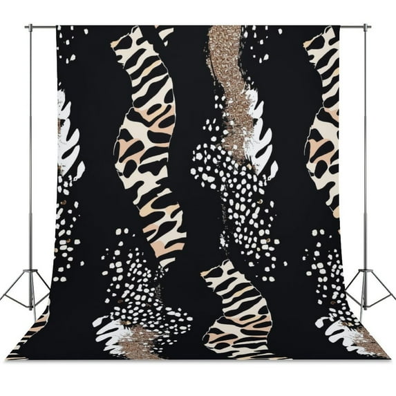Animal Print Patterns Spring Wall Backdrop Background Floral Backdrops ...