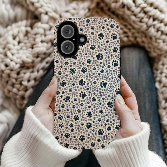 Animal Print Pet Lover Cute Pattern Phone Case for iPhone 17 to 11 Pro ...